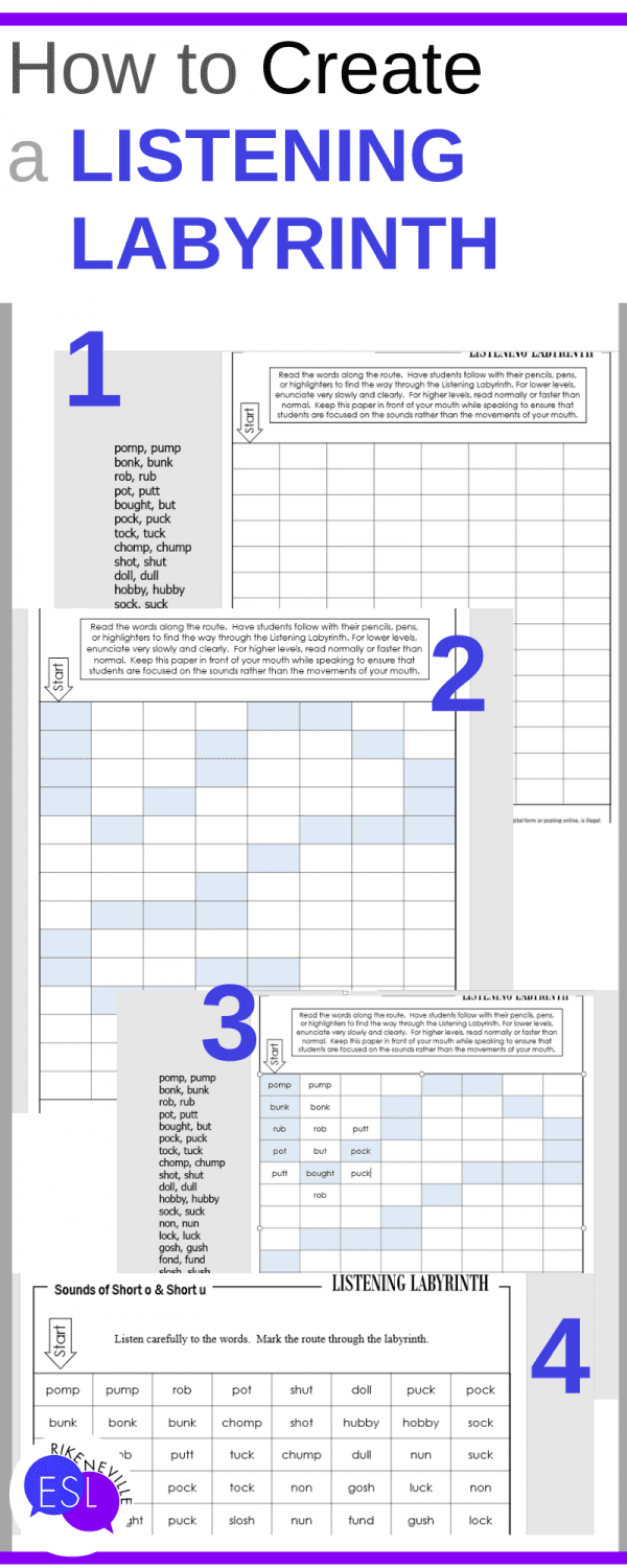 Create Listening Labyrinths Using Minimal Pairs: a Step by Step Guide