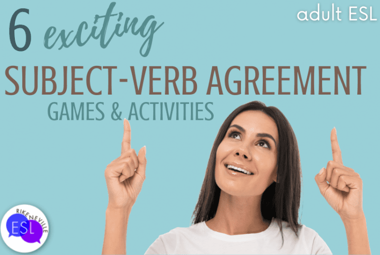 6 Exciting Subject-Verb Agreement Games & Activities for Adult ESL ...