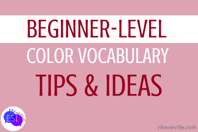 Color Vocabulary Made Fun: 3 Levels of Engaging Activities for Adult ...