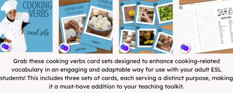 Cooking Verbs on the Menu: Delicious Recipes for Vocabulary Success ...