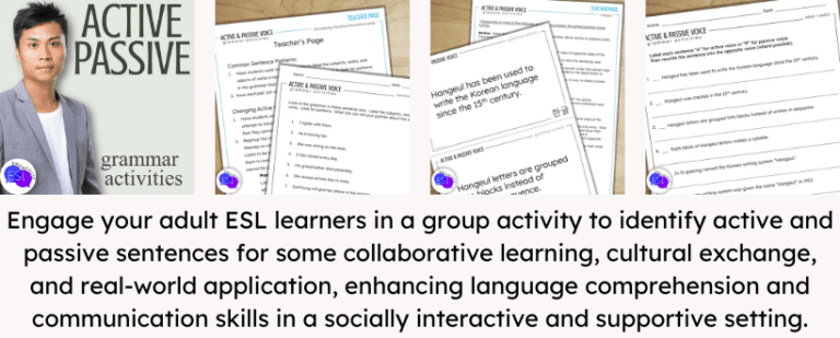 Beyond Basics: Teaching the Passive Voice for Adult ESL Success | Rike ...